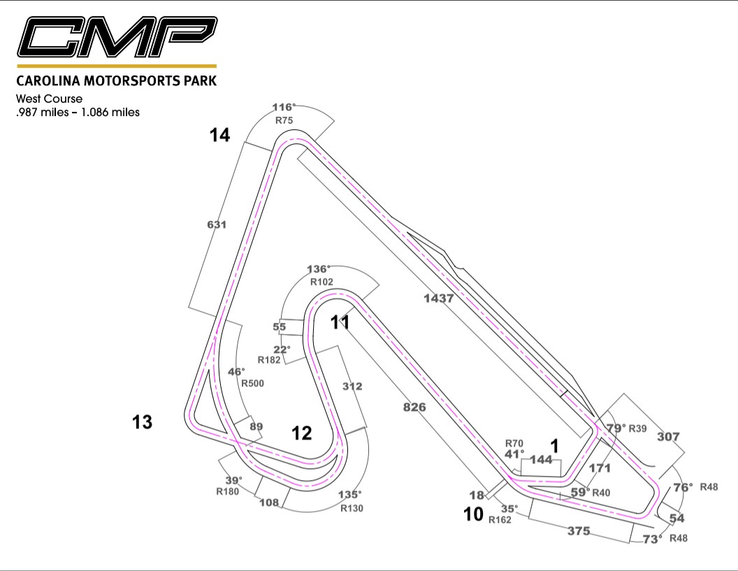 trackmapwest – Carolina Motorsports Park